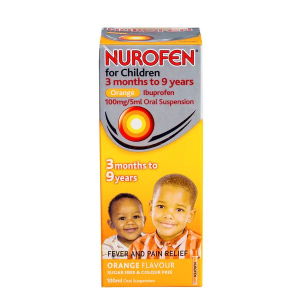 Nurofen Syrup Ibuprofen Orange x100ml | MedeCify