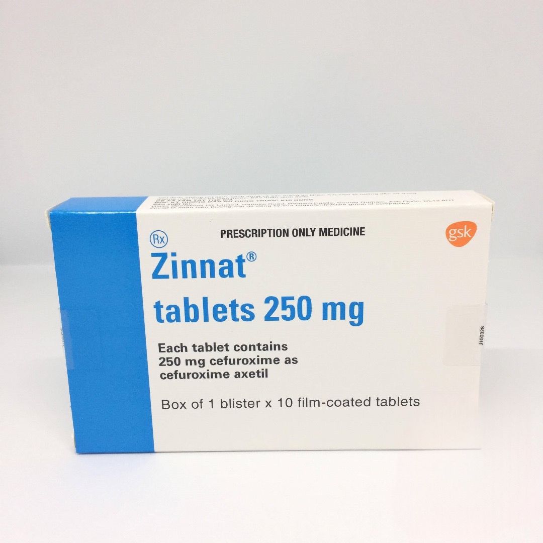 Zinnat Tablets 250mg (Cefuroxime) x10 | MedeCify