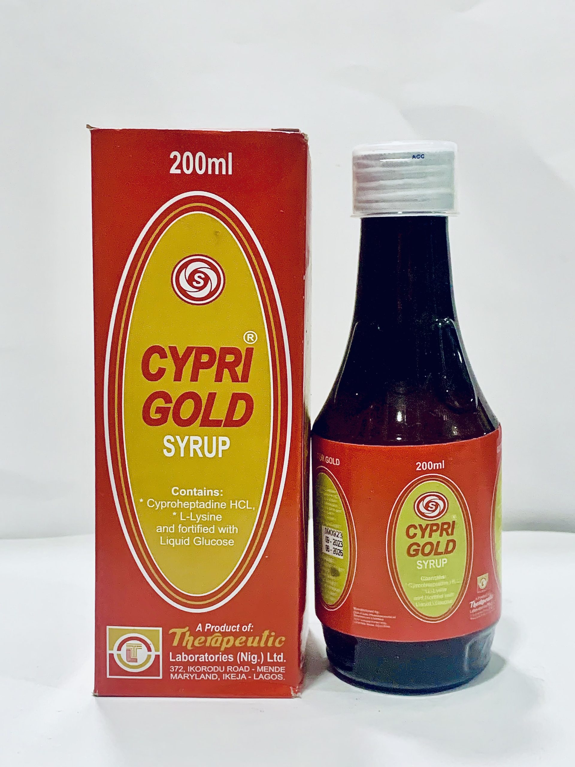 Cypri Gold Syrup (Cyprohypetadine) 200ml | MedeCify
