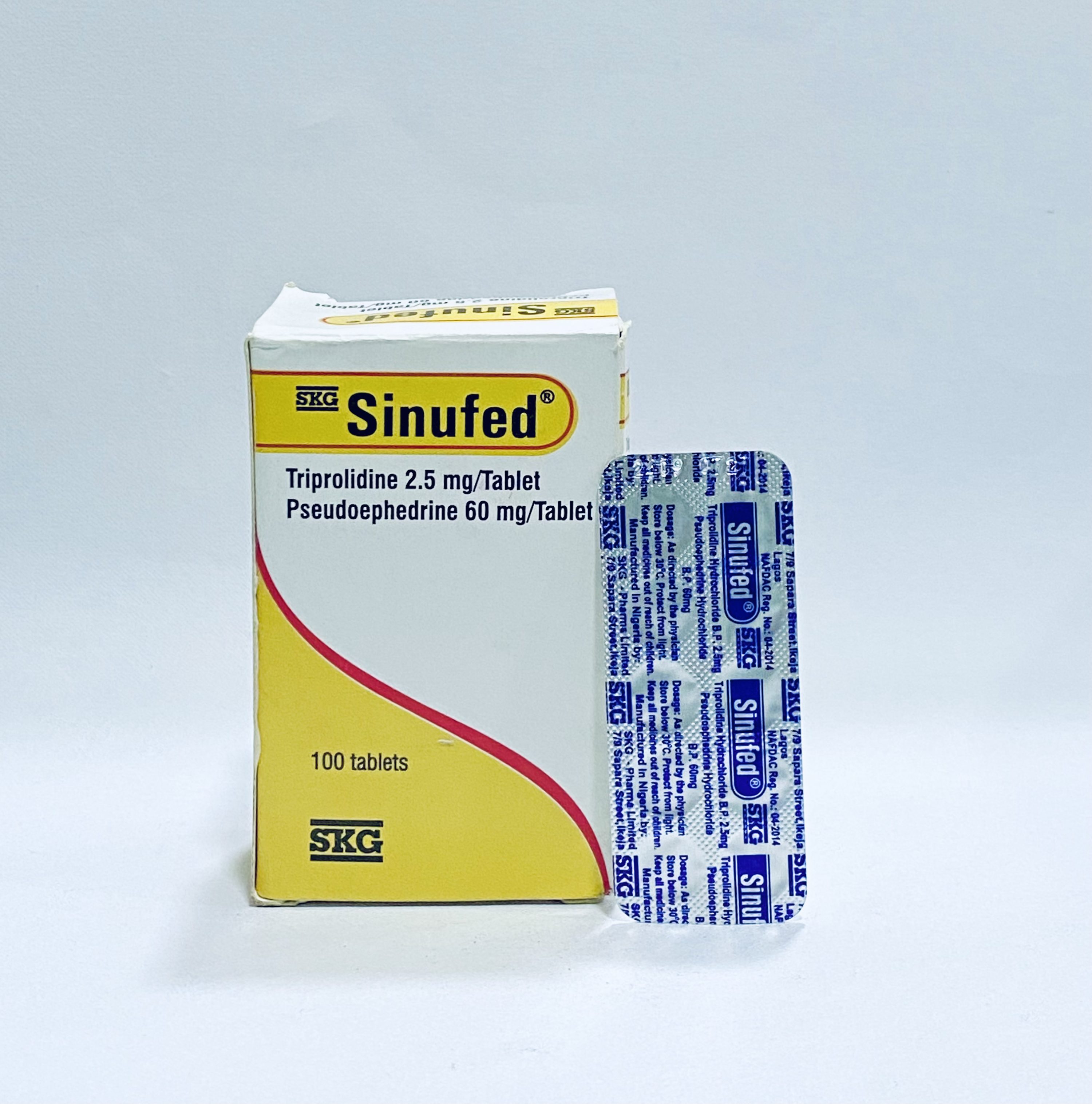Sinufed Tablet (Triprolidine/Pseudoephedrine) | MedeCify